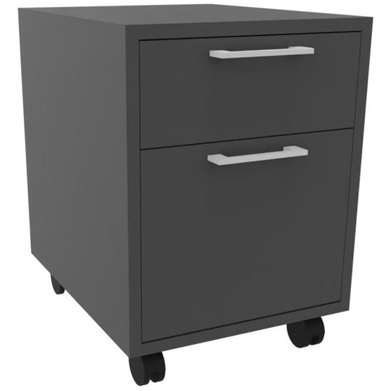 Fumac skuffekassette med 2 skuffer i antracit decor laminat - Daarbak ...