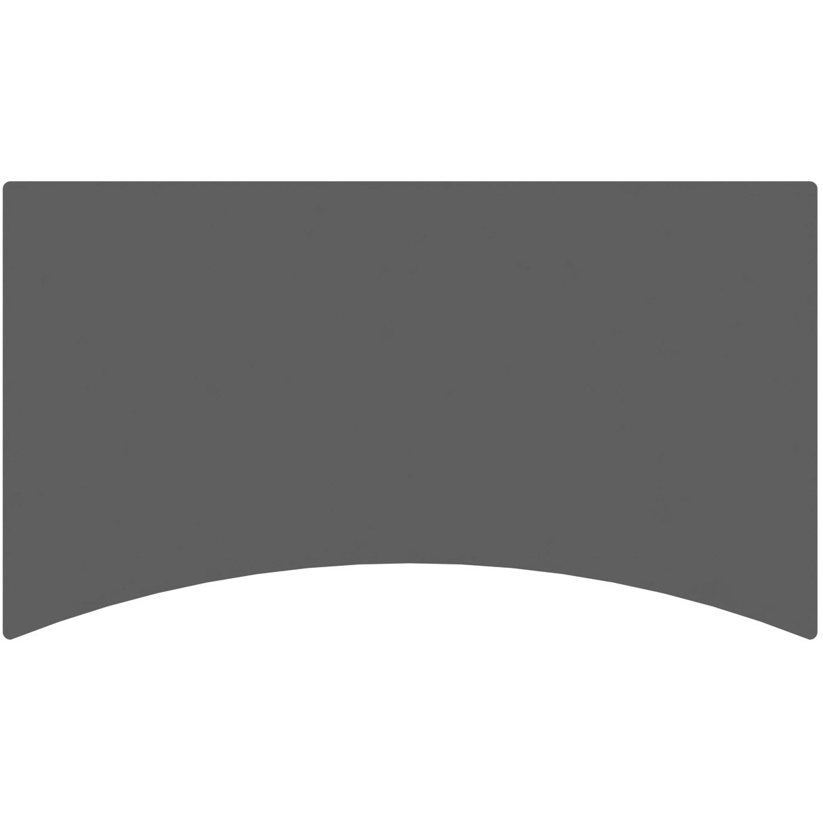 Contract bordplade i antracit, mavebue med faset kant, 90x160 cm ...