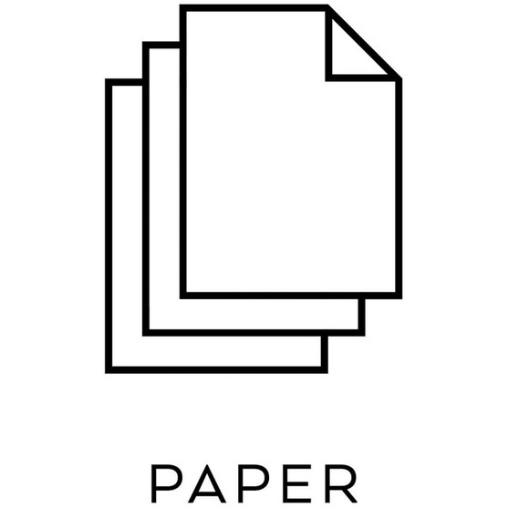 TreCe Hightower symbol, papir, antracit - Daarbak Design A/S